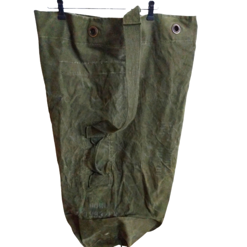 Ww2 Ruck Sack Usn Navy Duffle Bag Named Numbered Heavy - Gem